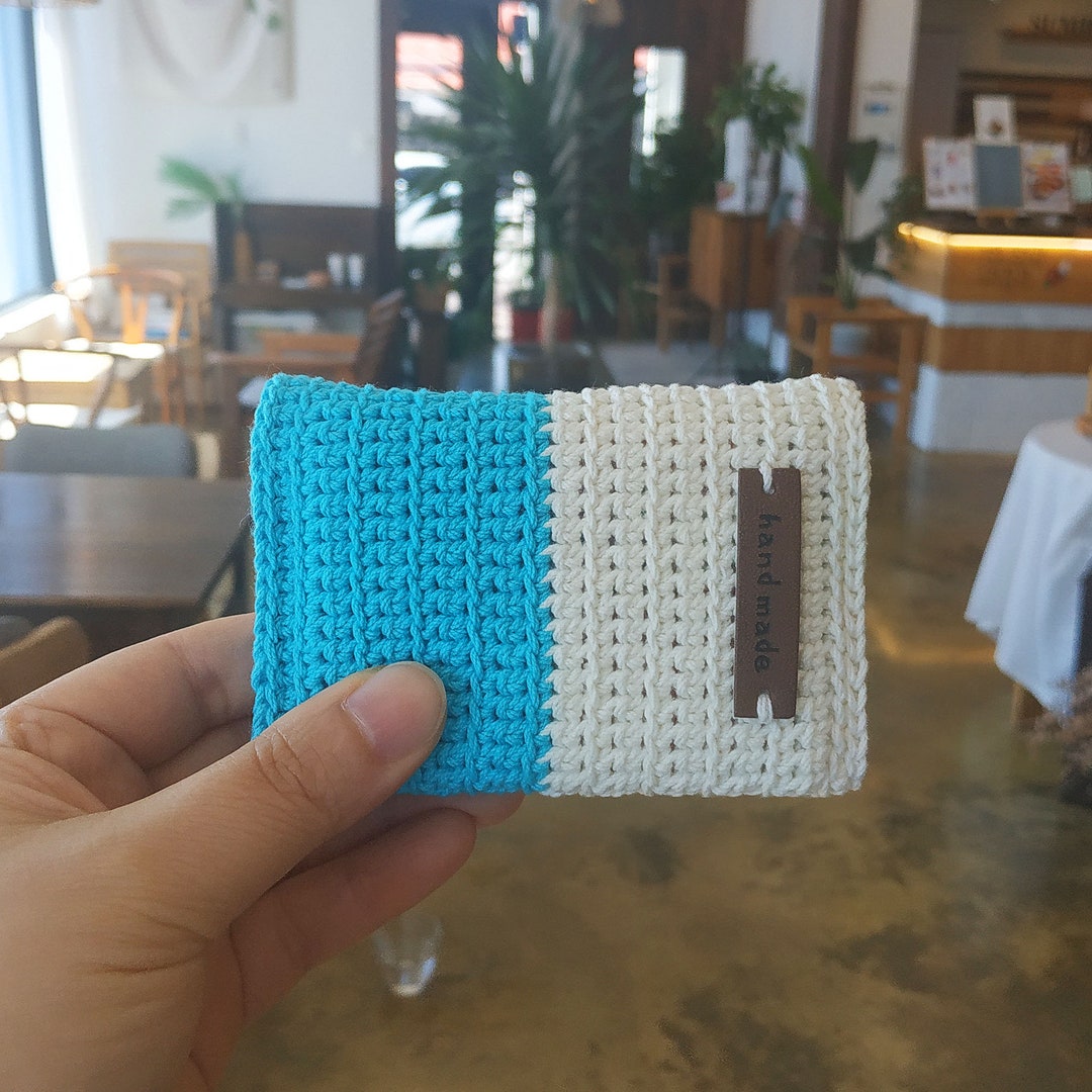 Two-pocket Card Wallet Crochet Pattern, Crochet Digital Pattern, Pdf ...