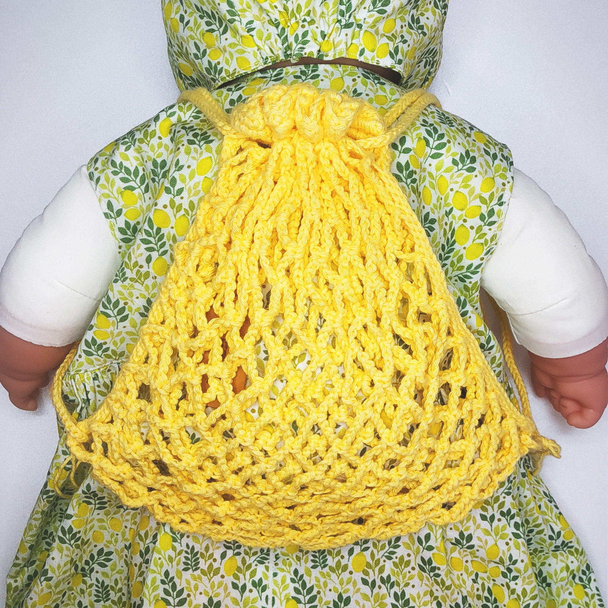 Baby Net Backpack Crochet Pattern, Baby Bag, Netbag, Toddler Bag ...
