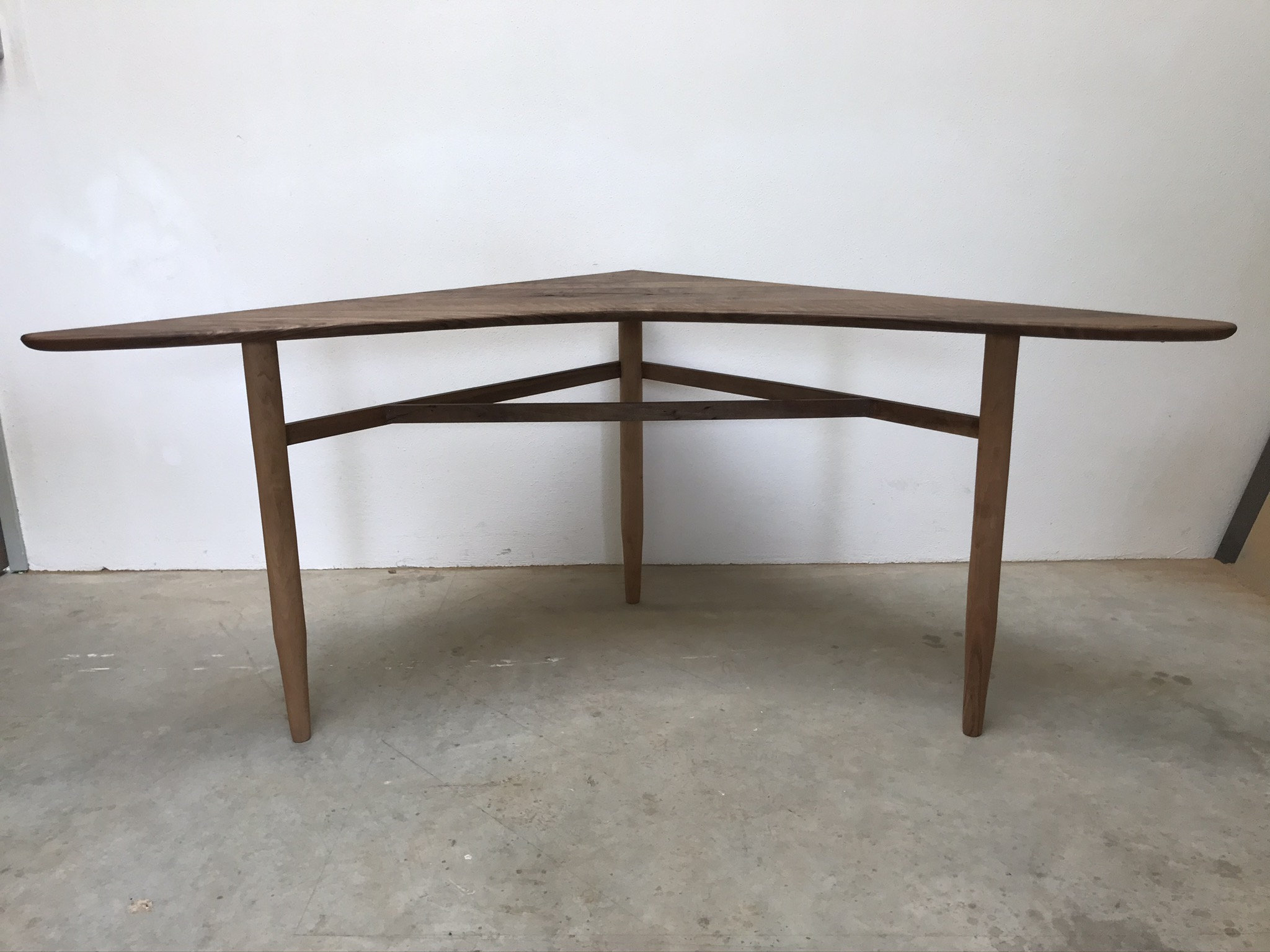 Corner Side Table, Corner Table, Triangle Table, Apartment Table, Corner Sofa Table, Handcrafted ...