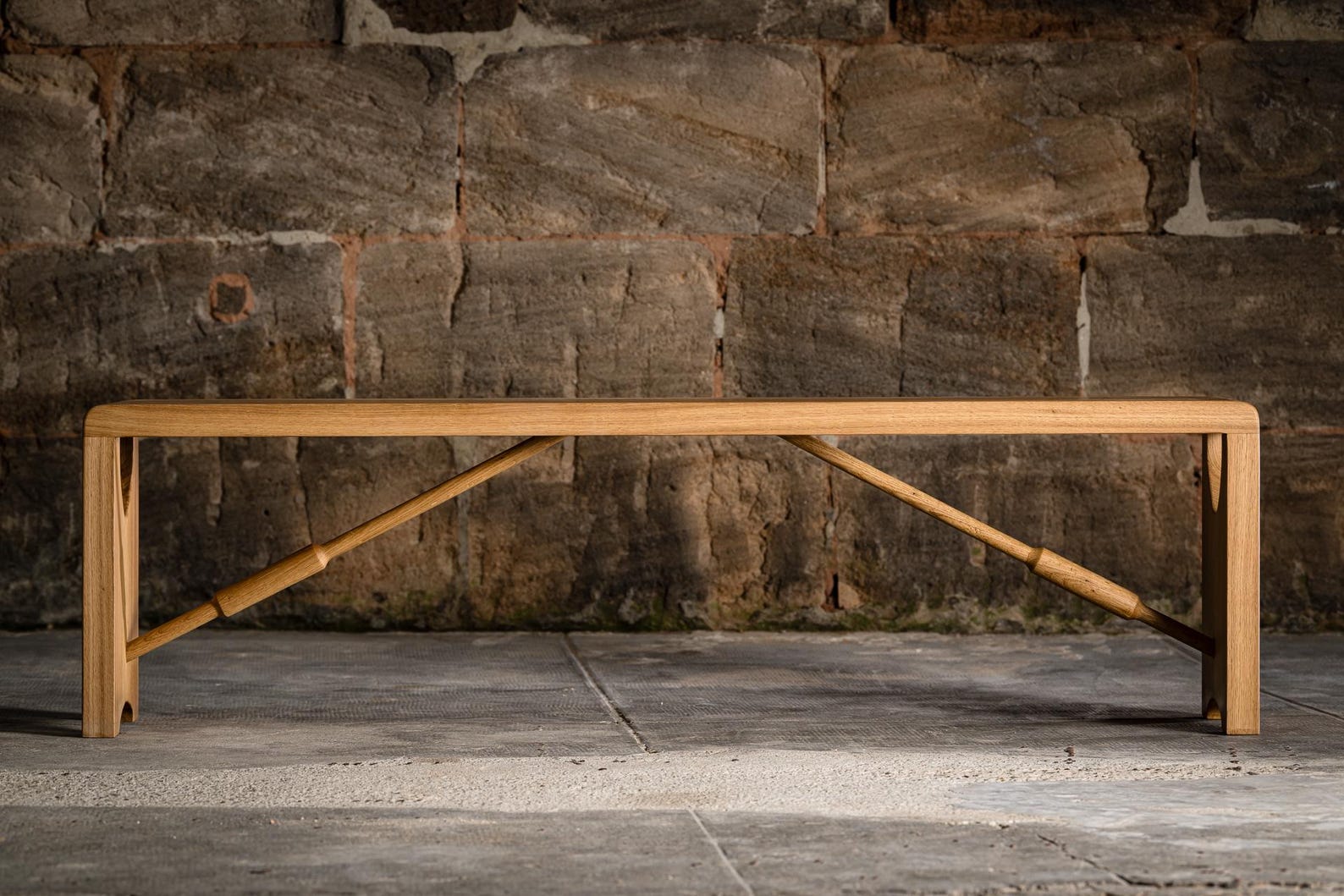 Modern Wood Bench, Rustic Wood Bench, Oak Bench, Wood Table Bench, Wood ...