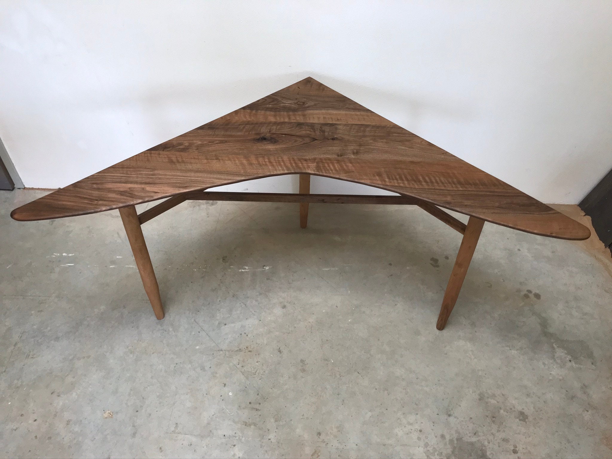 Corner Side Table, Corner Table, Triangle Table, Apartment Table, Corner Sofa Table, Handcrafted ...