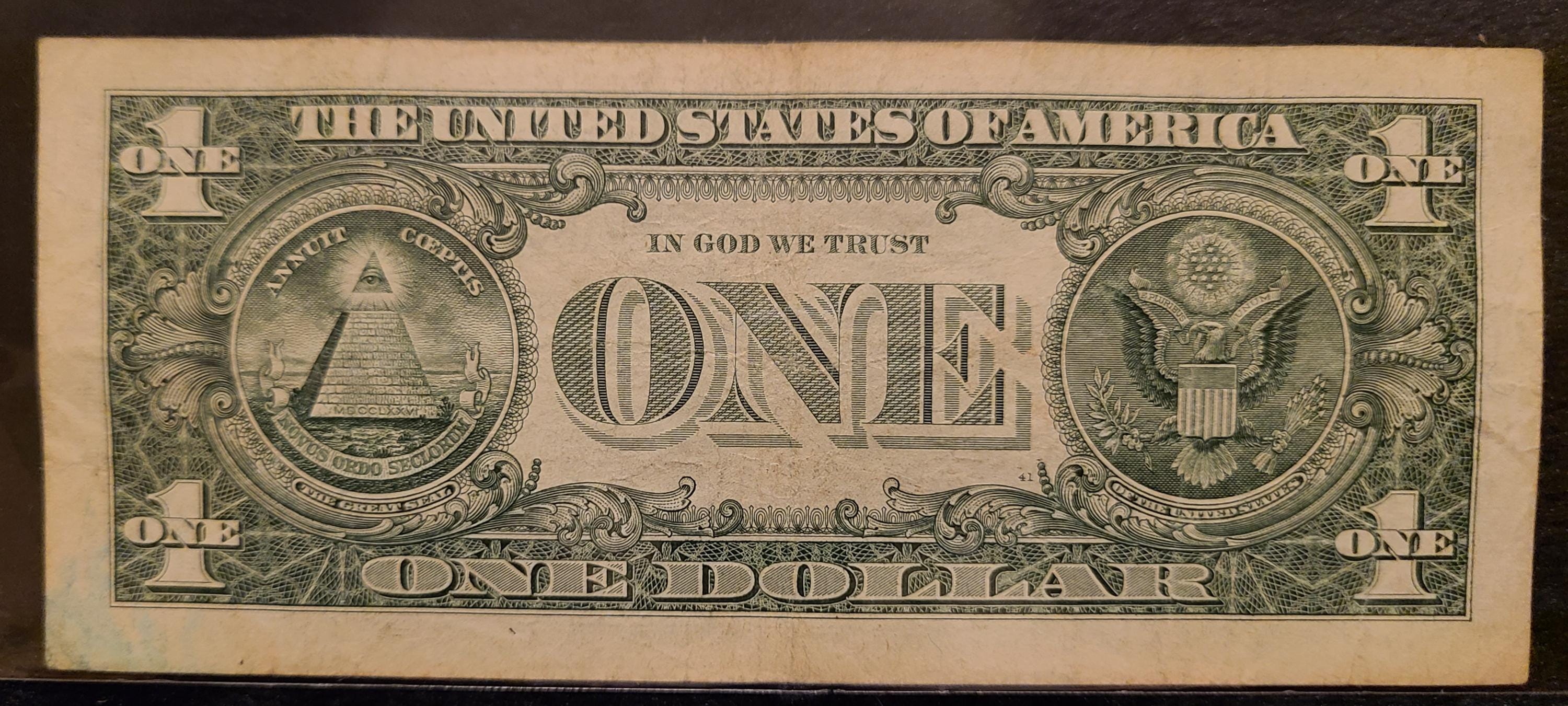 2013 One Dollar Bill Rare Six of Kind Serial Number With Bookends ...