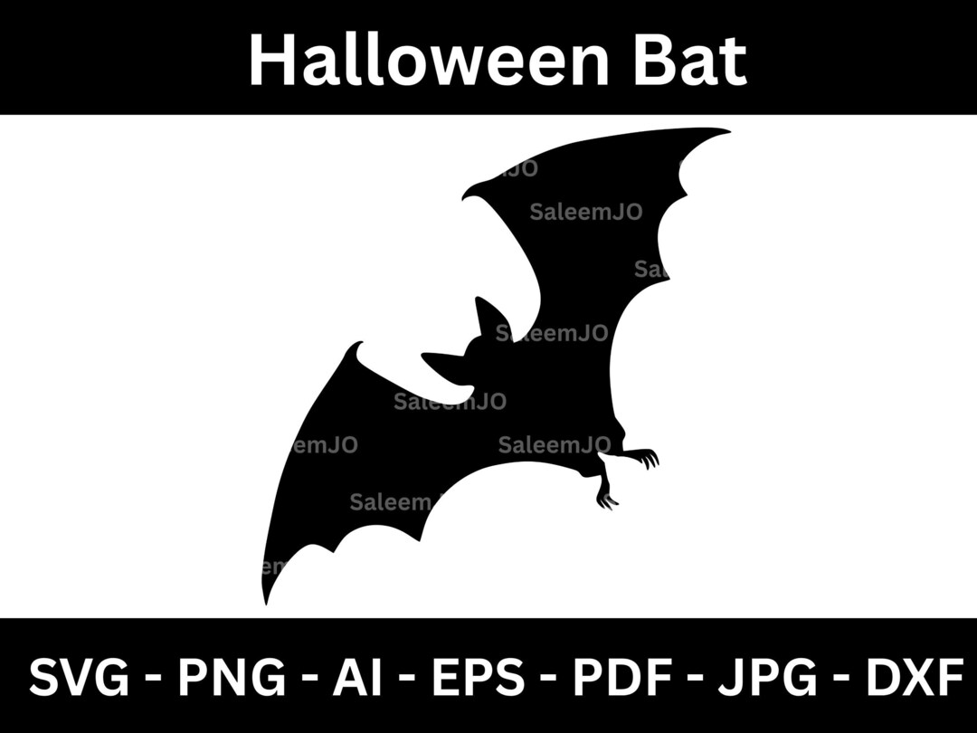 Halloween Bat SVG: Laser Cut File, Cricut Ready Commercial Use - Etsy ...