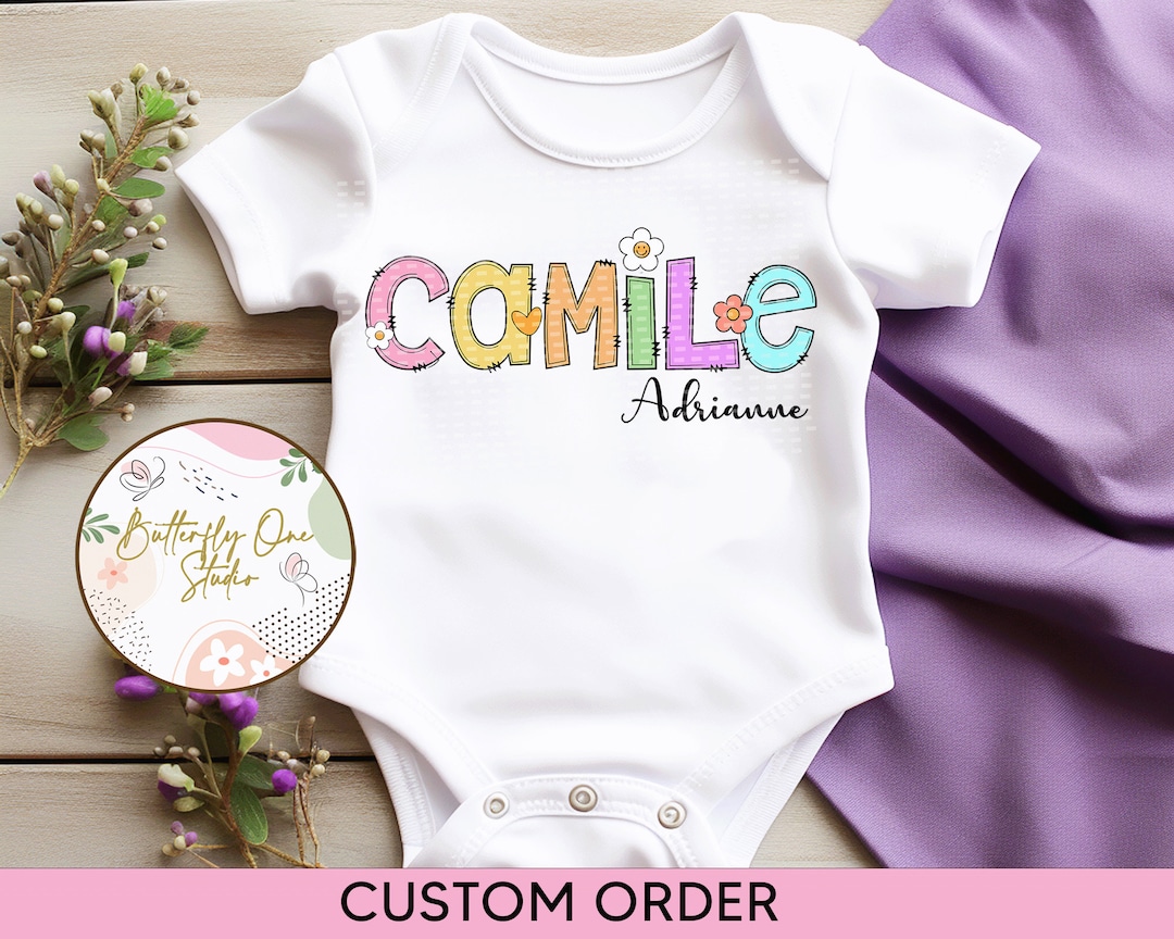 Png ,cute Custom Name , Girl Name Digital Download, Png Baby Bodysuit ...