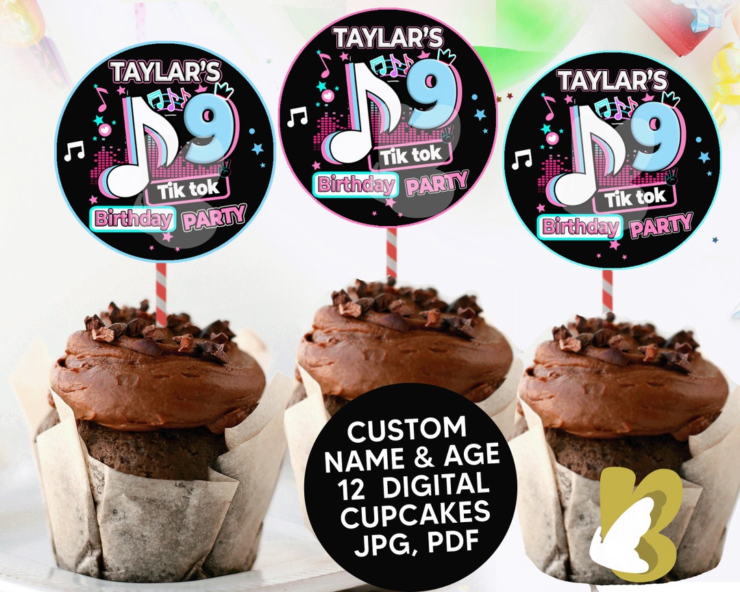 Printable Musical Cupcake Toppers, Musical Custom Cupcake Topper ...