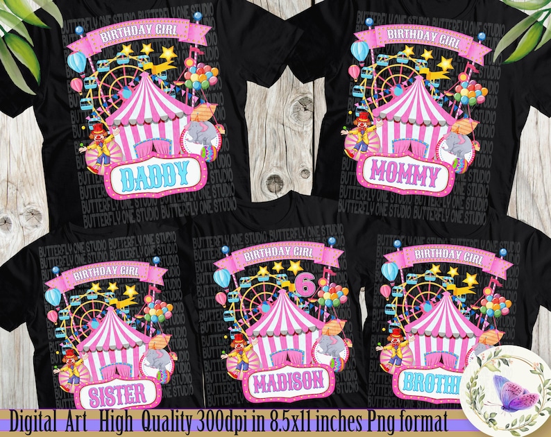 Png Circus Bundle Birthday Girl , Girl Circus Birthday Party , PNG ...