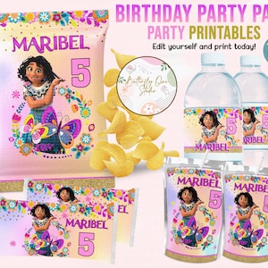 EDITABLE Encanto Party Template, Encanto Party Birthday Theme Kit ...