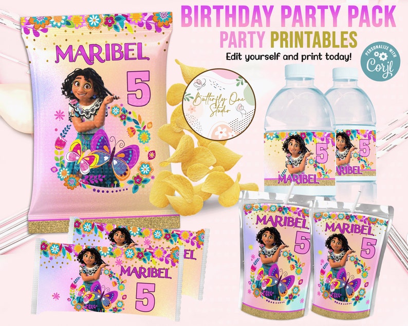 EDITABLE Encanto Party Template, Encanto Party Birthday Theme Kit ...