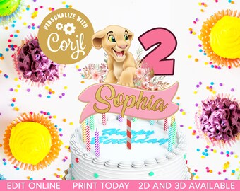 Nala Birthday Cake Topper - Etsy