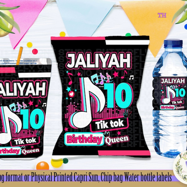 Tik Tok Water Bottle Label - Etsy
