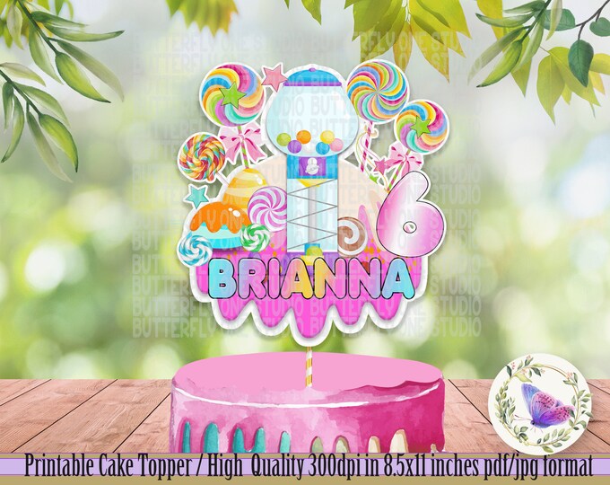 Candyland Cake Topper - Etsy
