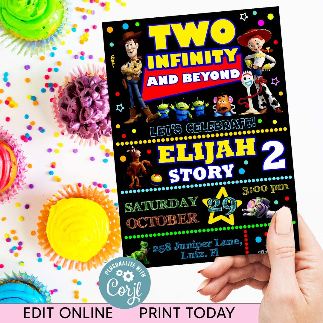 Kids Toy Story Instant Download, Toy Story Invitation, Toy Story ...