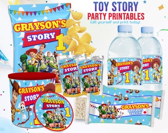 Labels for Toy Story Birthday Party Toy Story Gable Box Label Toy Story ...
