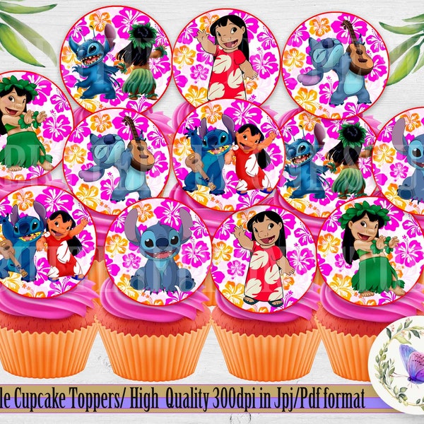 Lilo and Stitch Cake and Cupcake Topper - Etsy