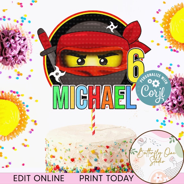 Ninjago Cake Topper - Etsy