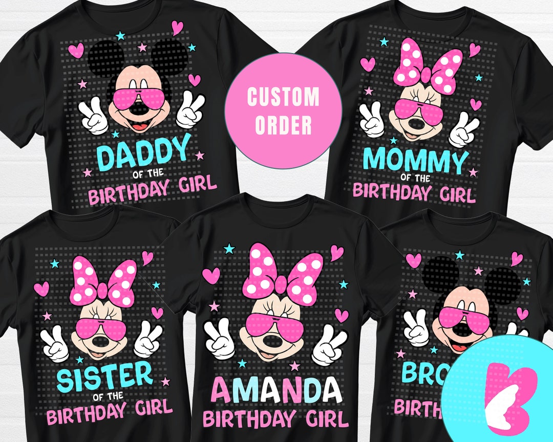 Png Pack/bundle Cute Birthday Girl Family Pack,birthday Girl Tshirt ...