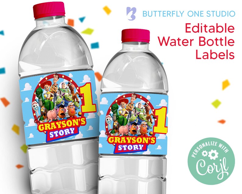 Toy Story Movie Water Labels Toy Story Party Decorations Birthday Party ...