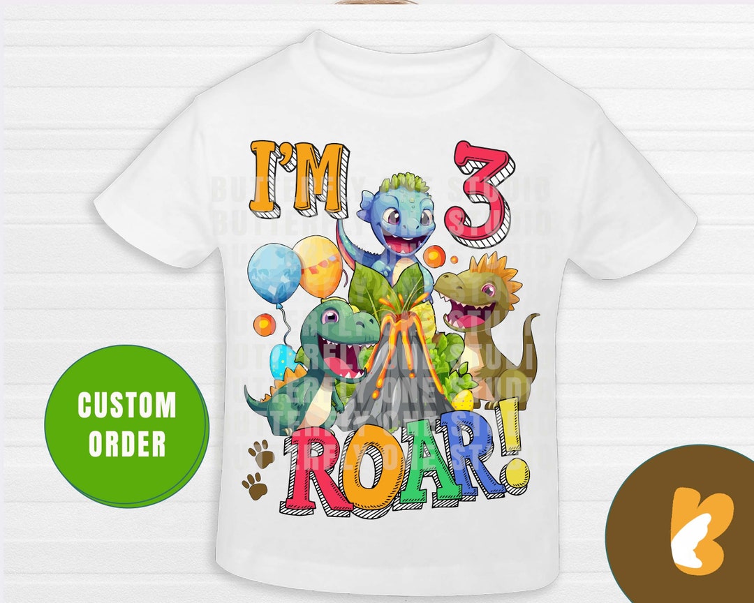 Png, Dinosaurs Birthday Boy-girl ,png, Digital File Dinosaurs Design ...