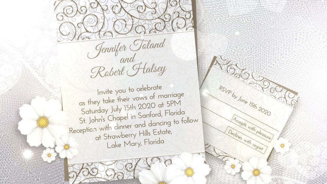 Video Wedding Invitation Video, Wedding Invite Video, Custom Invitation ...