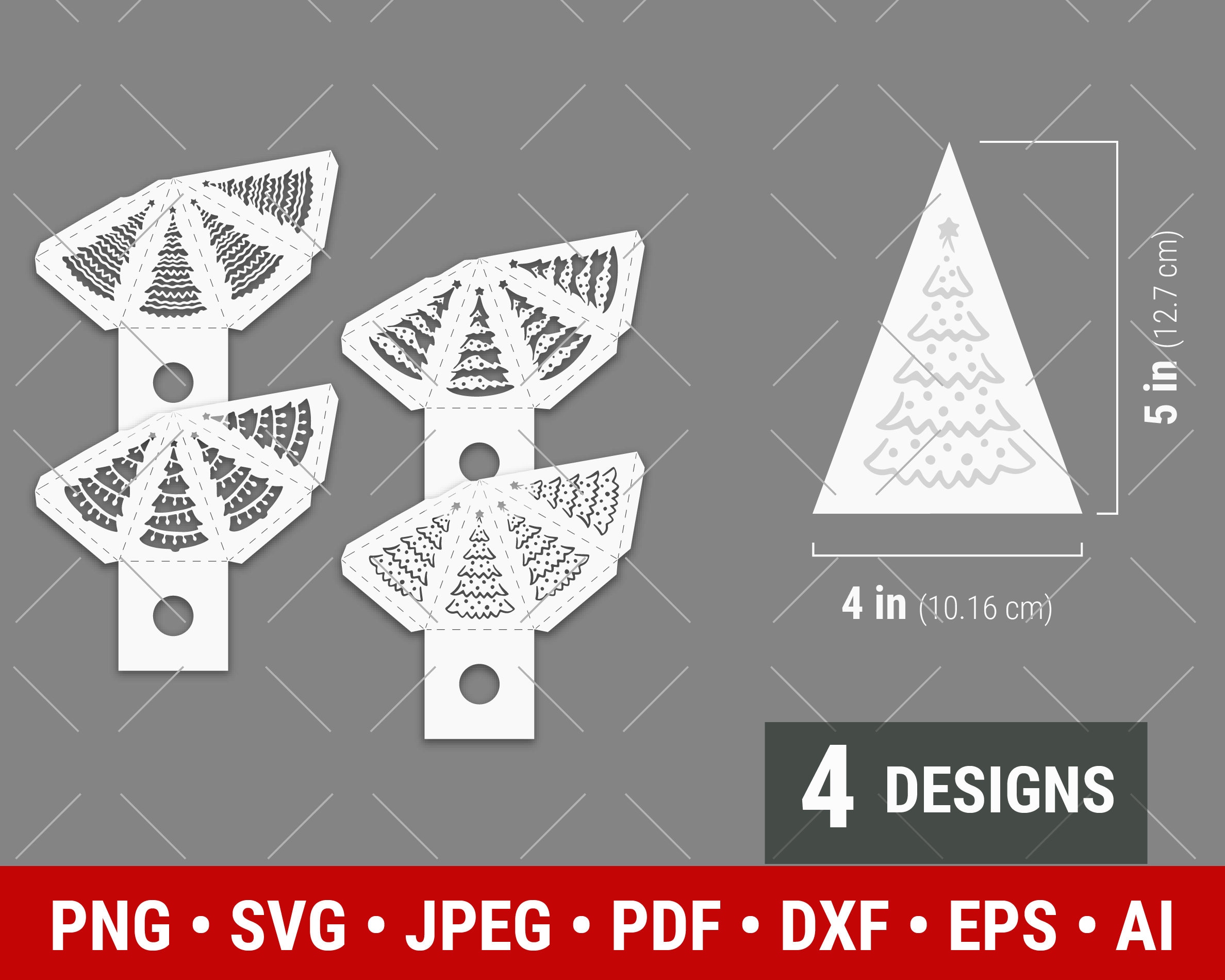 Christmas Lantern SVG, 3D Lantern Bundle, Christmas Pyramid Template ...