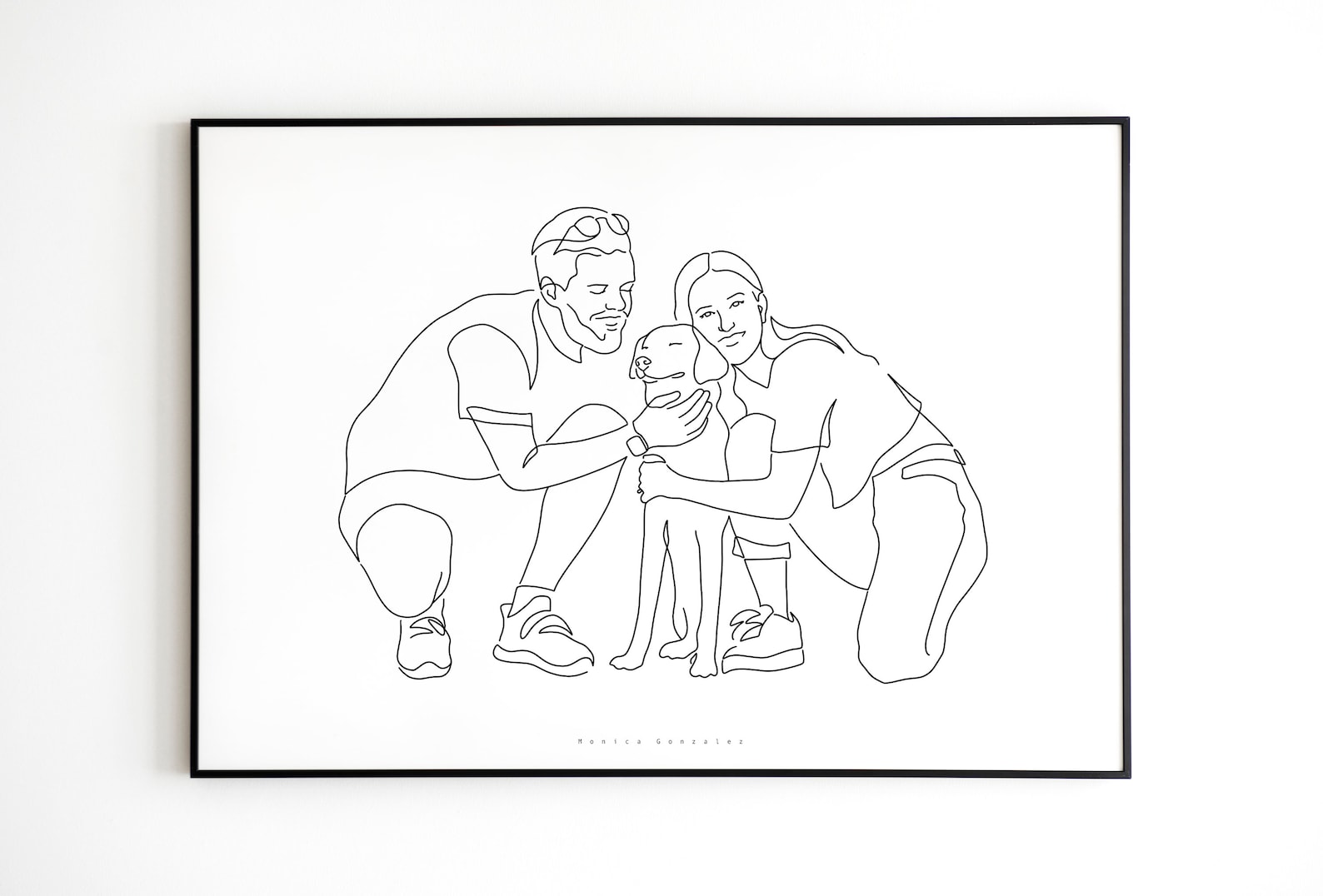 CUSTOM LINE PORTRAIT Line Art Illustration Personalized Line | Etsy