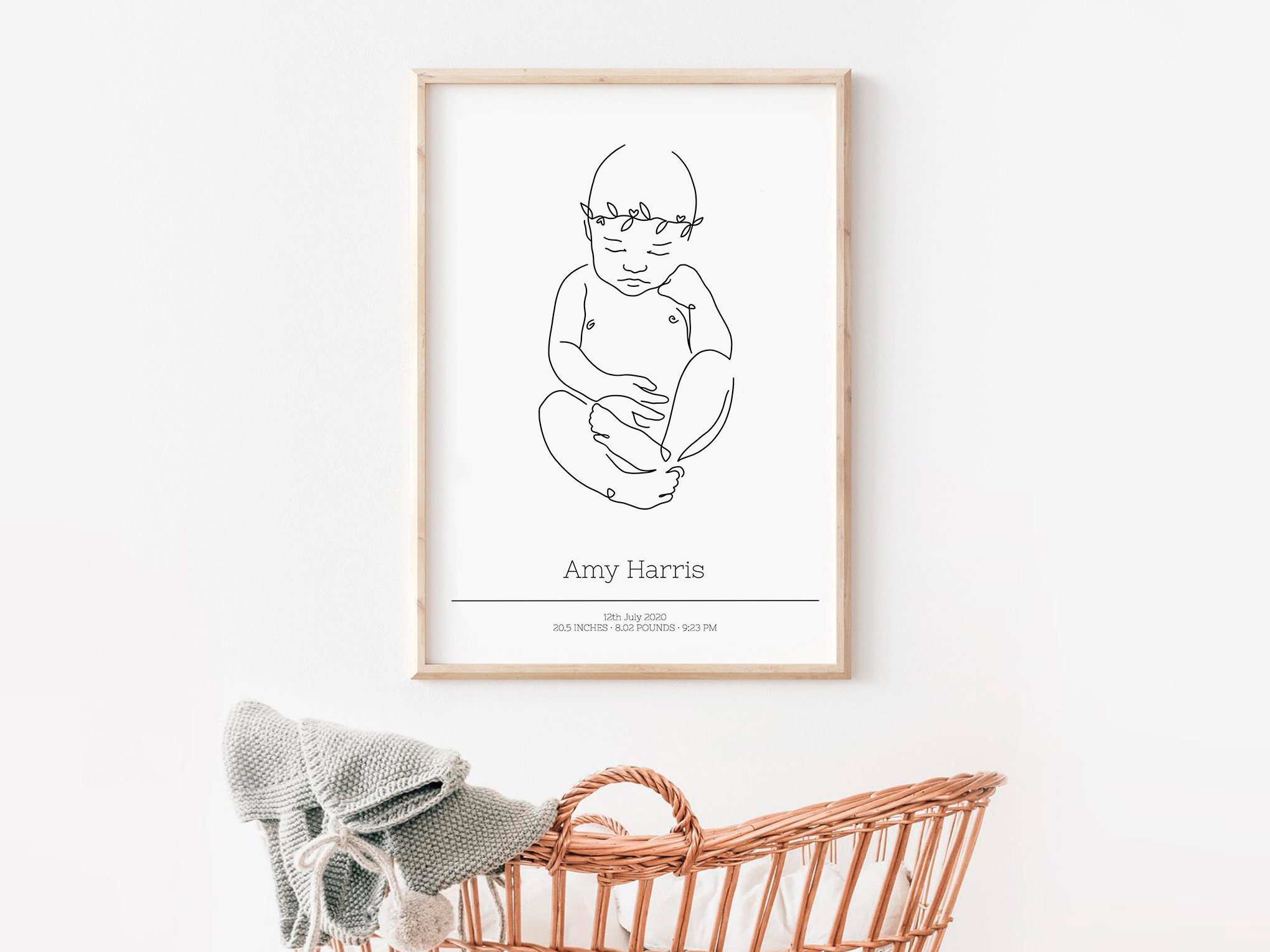 PERSONALIZED BIRTH POSTER, Birth Poster Scale, Custom Made Newborn ...