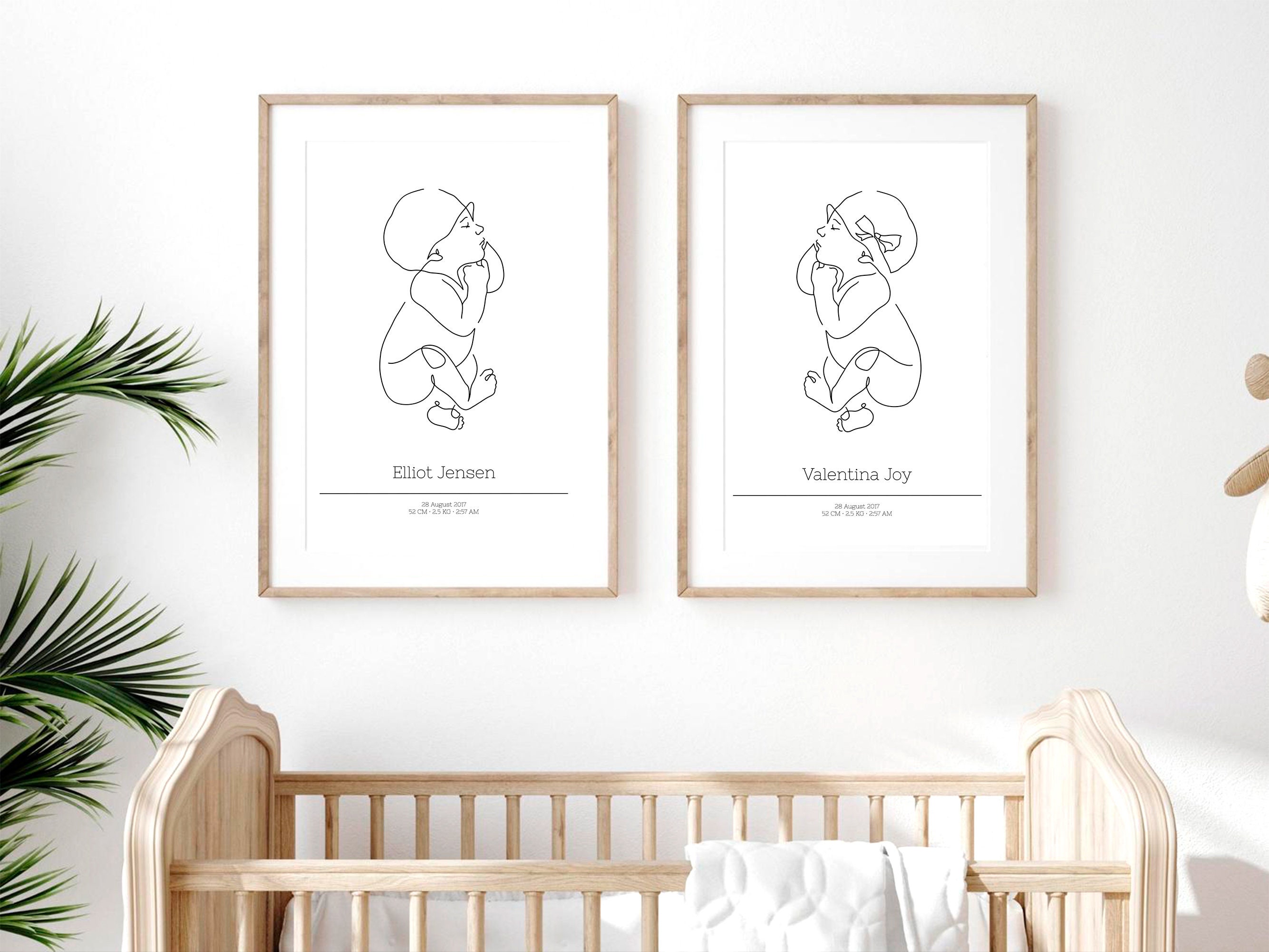 PERSONALIZED BIRTH POSTER, Birth Poster Scale, Custom Made Newborn ...
