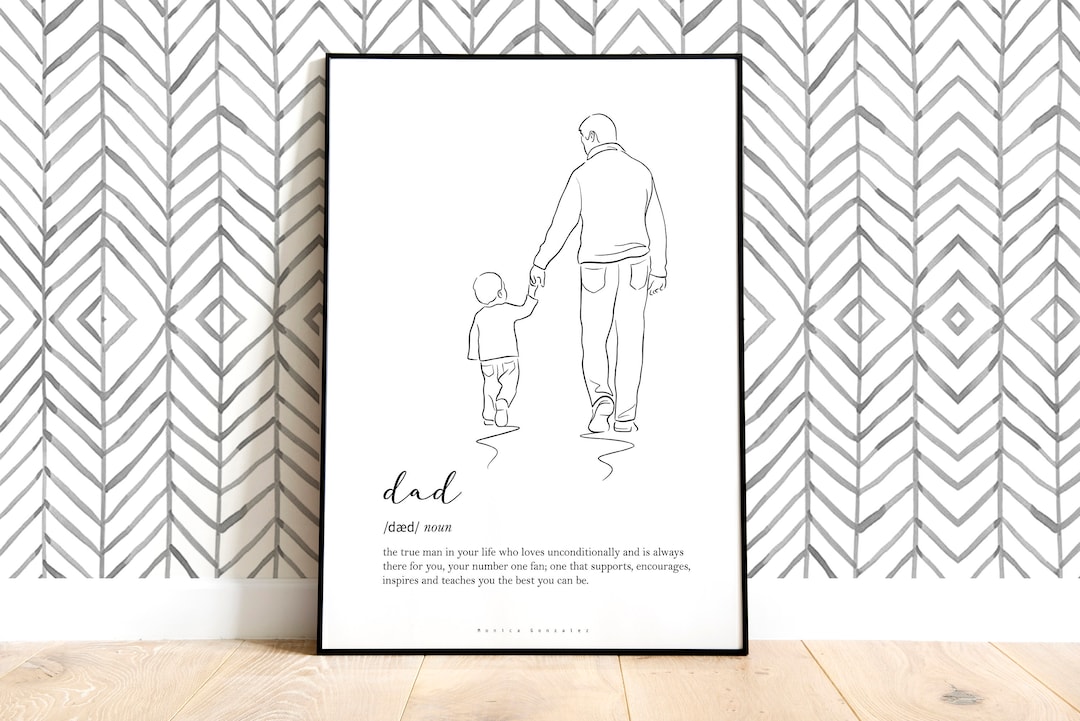 CUSTOM GIFT for DAD, Father's Day Gift, Dad Definition Print, First ...