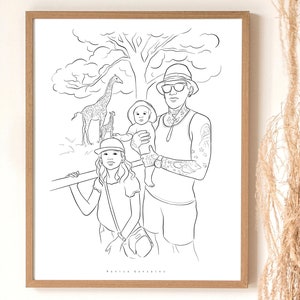 CUSTOM LINE DRAWING From Photo, Digital Custom Line Art, Line Work ...