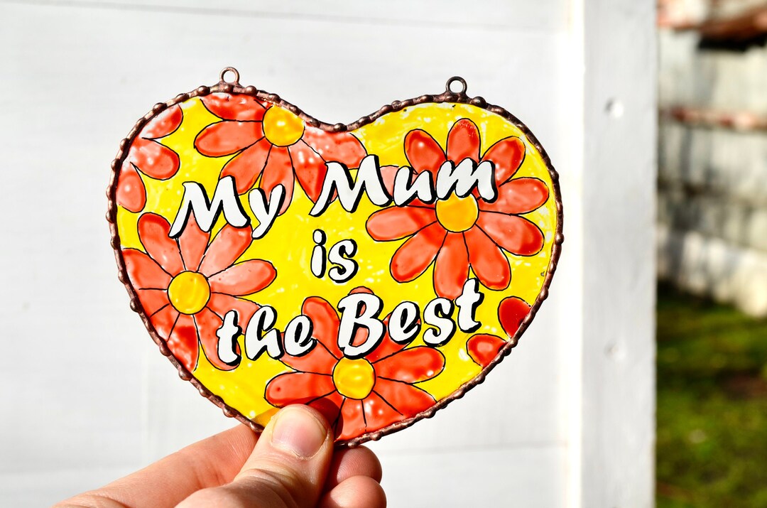 Custom Quote Stained Glass Suncatcher, Personalized Ornament - Etsy