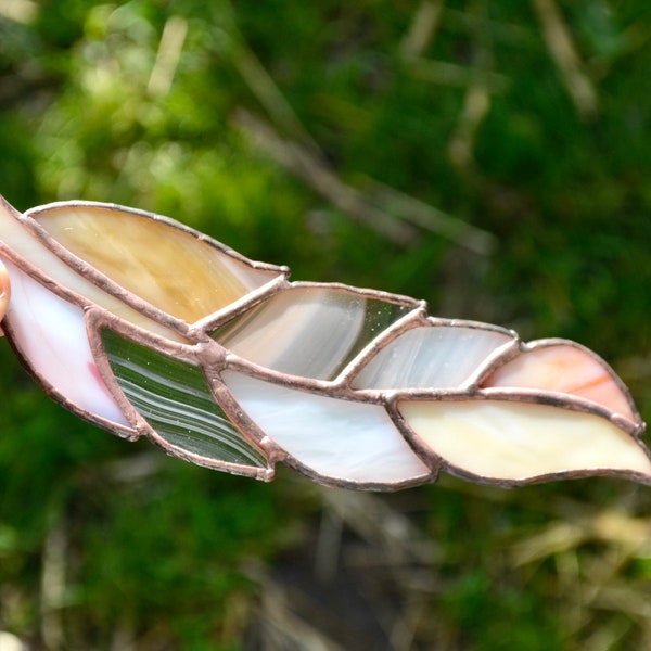 Glass Feather - Etsy