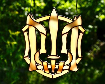 Ukrainian Trident Tryzub Stained Glass - Etsy