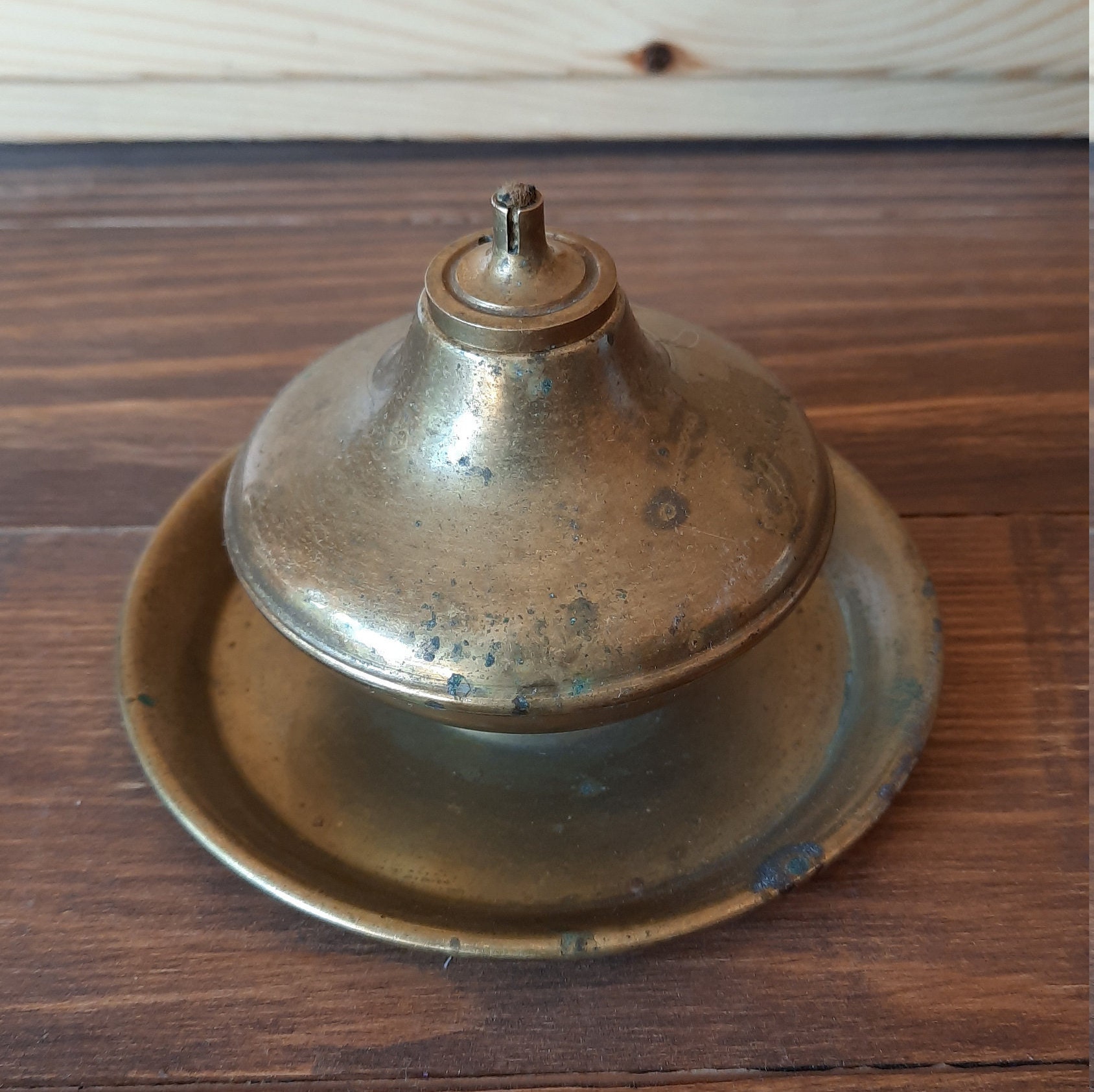 Vintage Brass oil Lamp Antique Brass Lamp Mid Century | Etsy