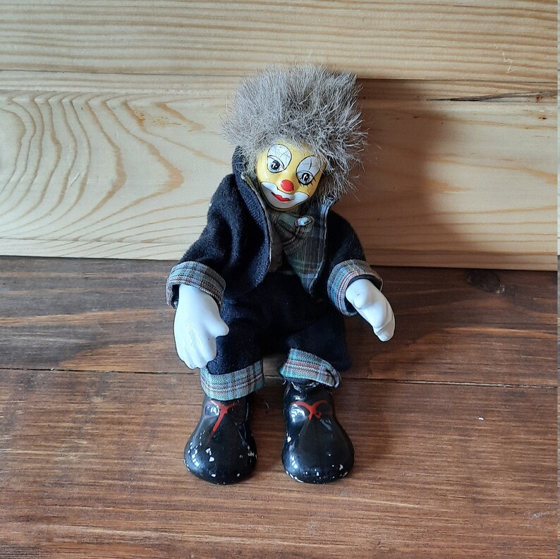 Retro Porcelain Clown Doll Vintage Circus Clown Fancy Doll - Etsy