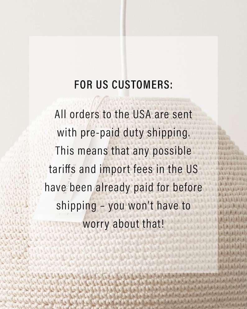 KANAVA Handmade Pendant Light: Crochet Hanging Lamp for Japandi Living ...