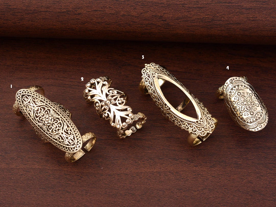 Adjustable Arthritis Ring Finger Splint | Gold Joint Support Ring for ...