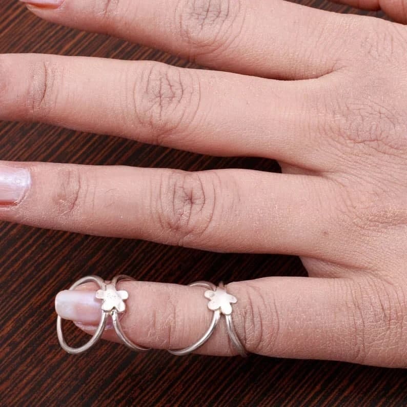 EDS Hypermobility DIP Finger Ring Splint Adjustable Sterling Silver ...