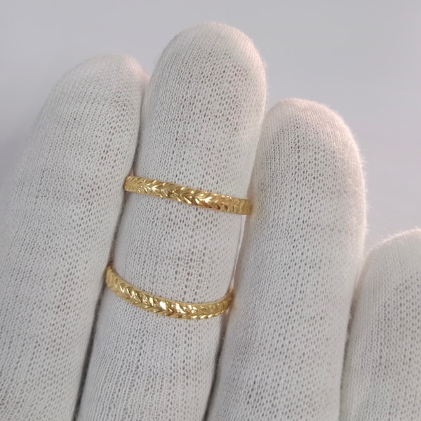 Gold Splint Ring - Etsy