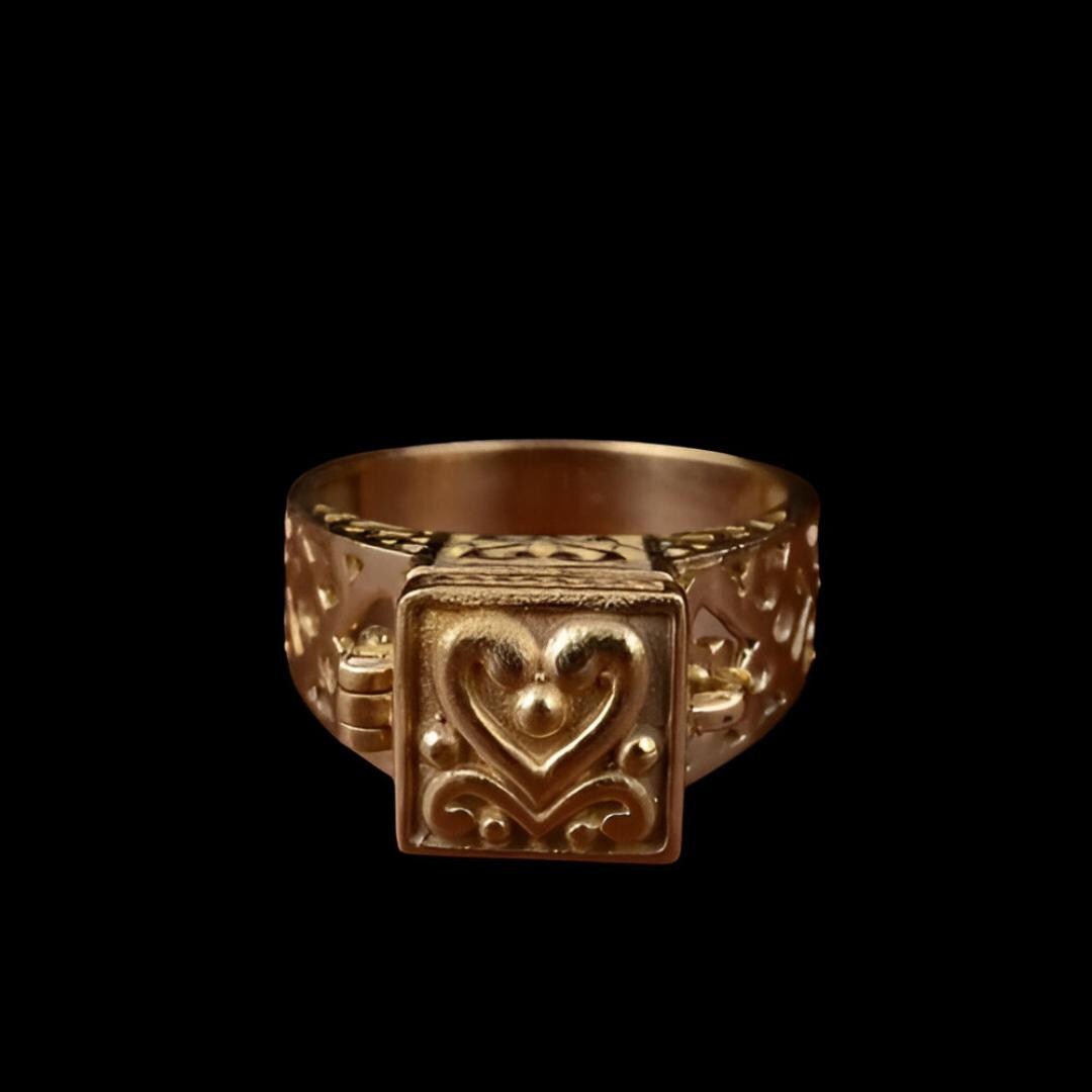 Silver Poison Ring, Pill Box Ring, Openable Poisoner Ring, Gift for Her ...