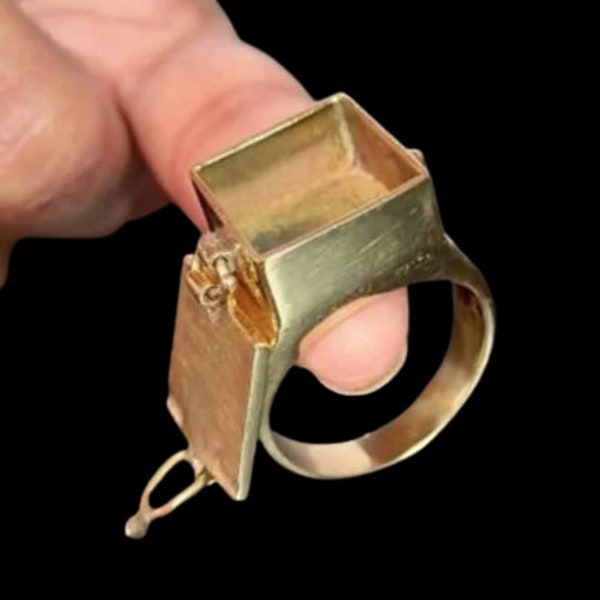 Compartment Ring - Etsy