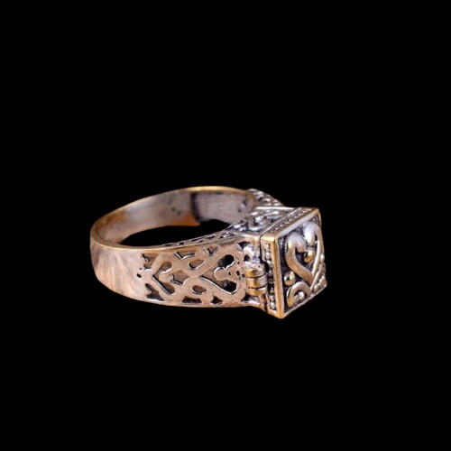 Silver Poison Ring, Pill Box Ring, Openable Poisoner Ring, Gift for Her ...