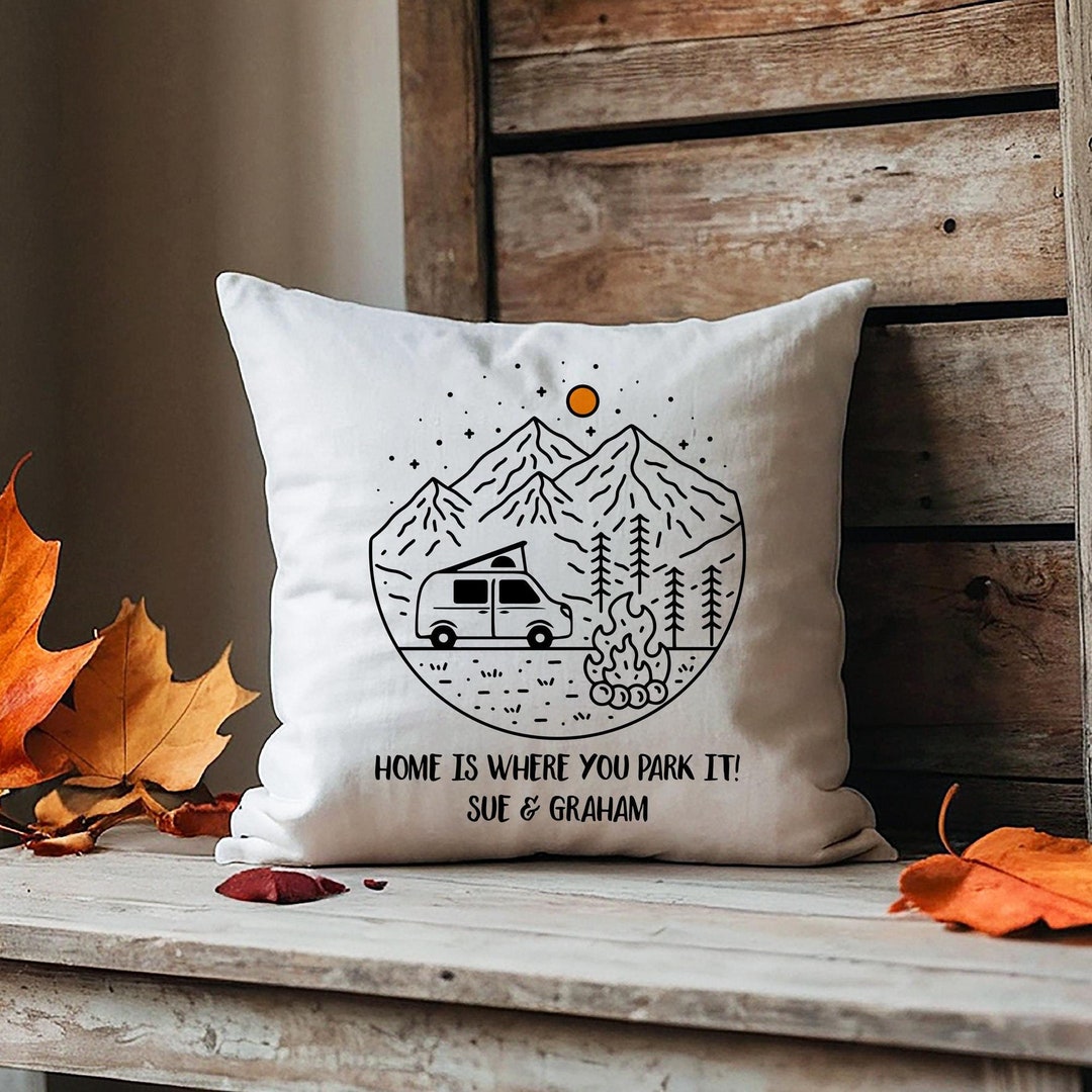 Personalised Camper Van Cushion: Adventure Motorhome Decor - Etsy