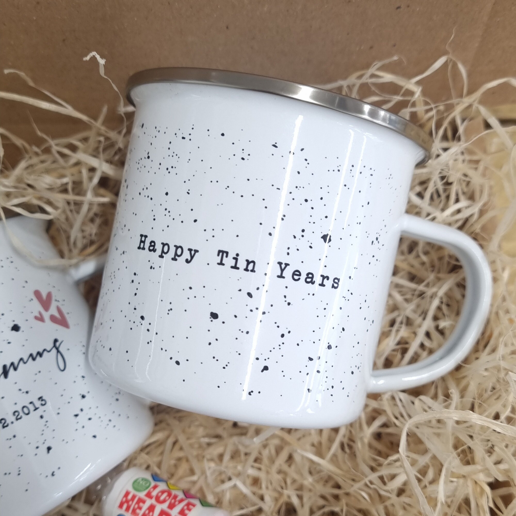 Wedding Anniversary Cup Set 10 Year Anniversary Gift Tin - Etsy UK