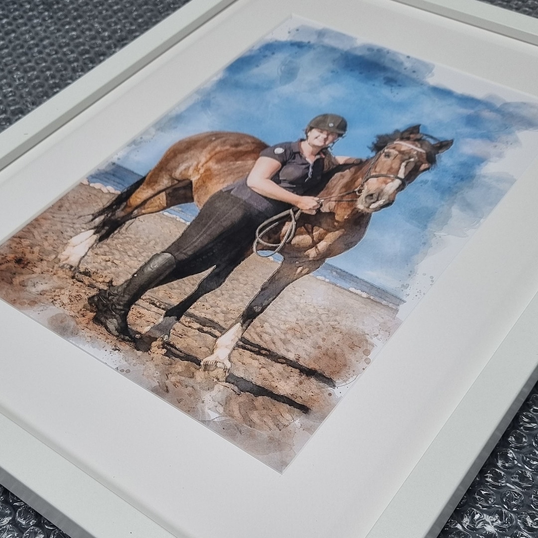 Personalized Watercolor Portrait: Custom Pen and Ink Family ...