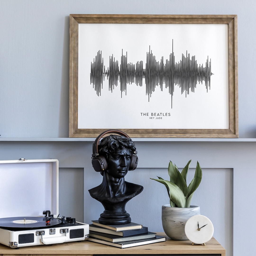 Personalized Soundwave Art Print: Custom Song Waveform, Unique Wall ...