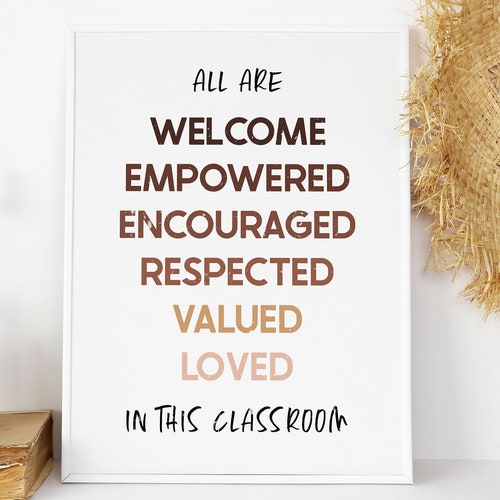 Inclusive Classroom Art Set of 6 Diversity Poster Human - Etsy