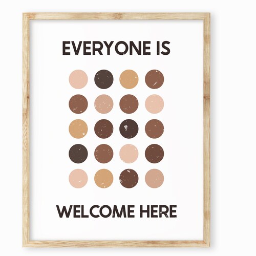 Equality Poster Kindness Matters All Are Welcome - Etsy