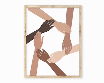Human Equality Art,inclusive Classroom Art,diversity Classroom Poster ...