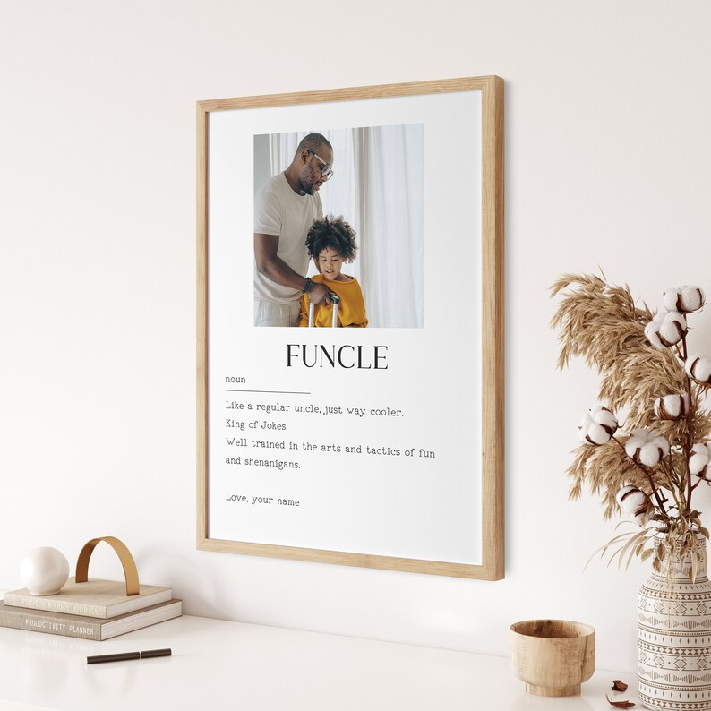 Personalised Uncle Definition Print,custom Funcle Definition,uncle ...