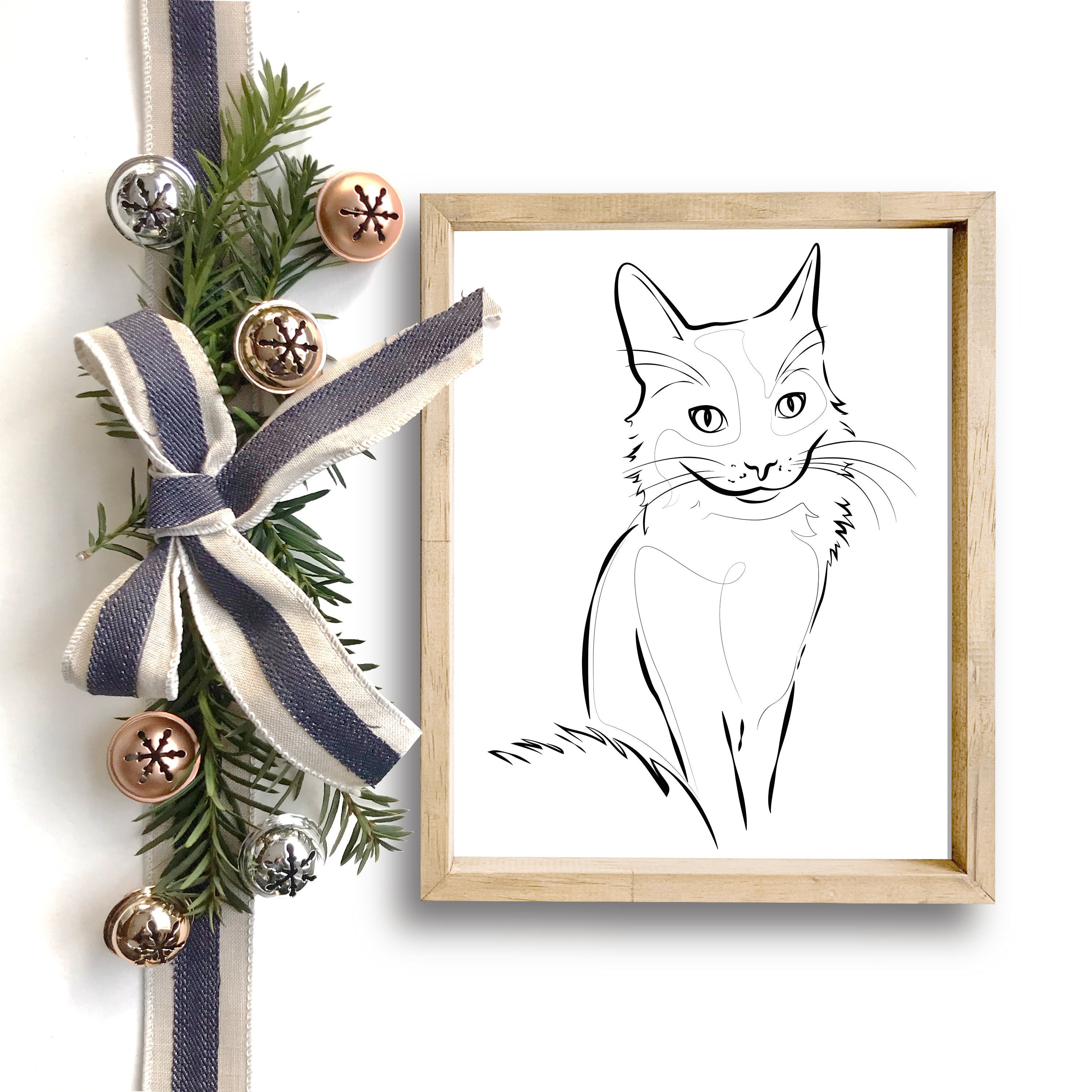 Cat One Line Drawing Cat Art Cat Art Print Cat - Etsy